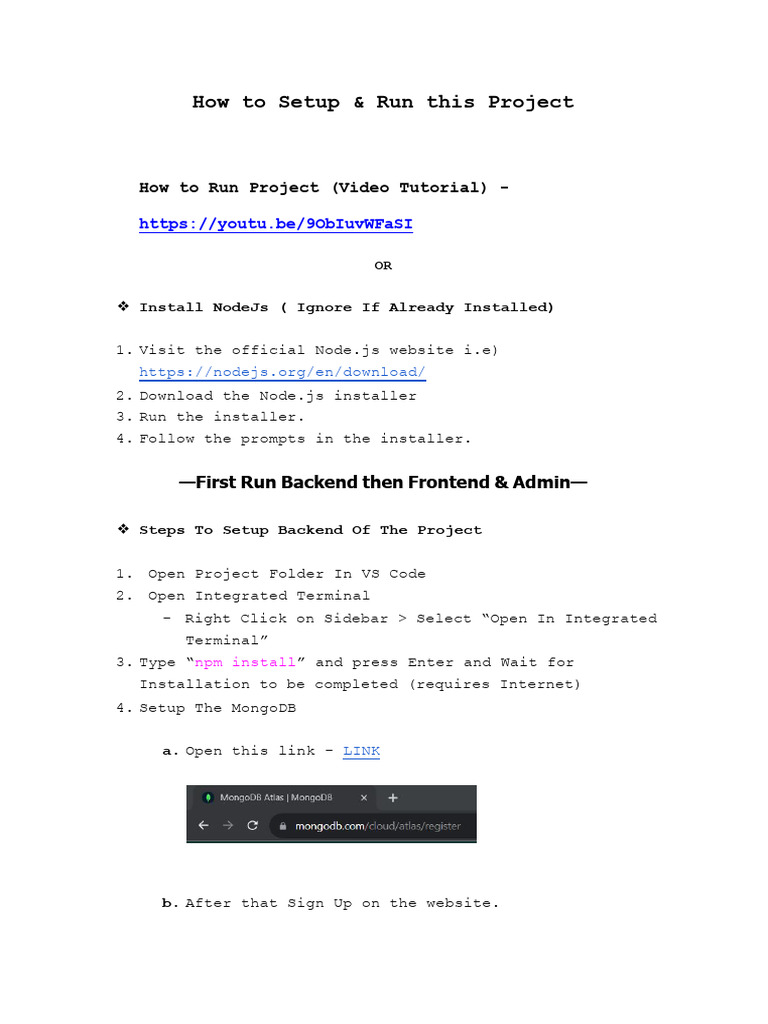 How - To - Run - Project | PDF