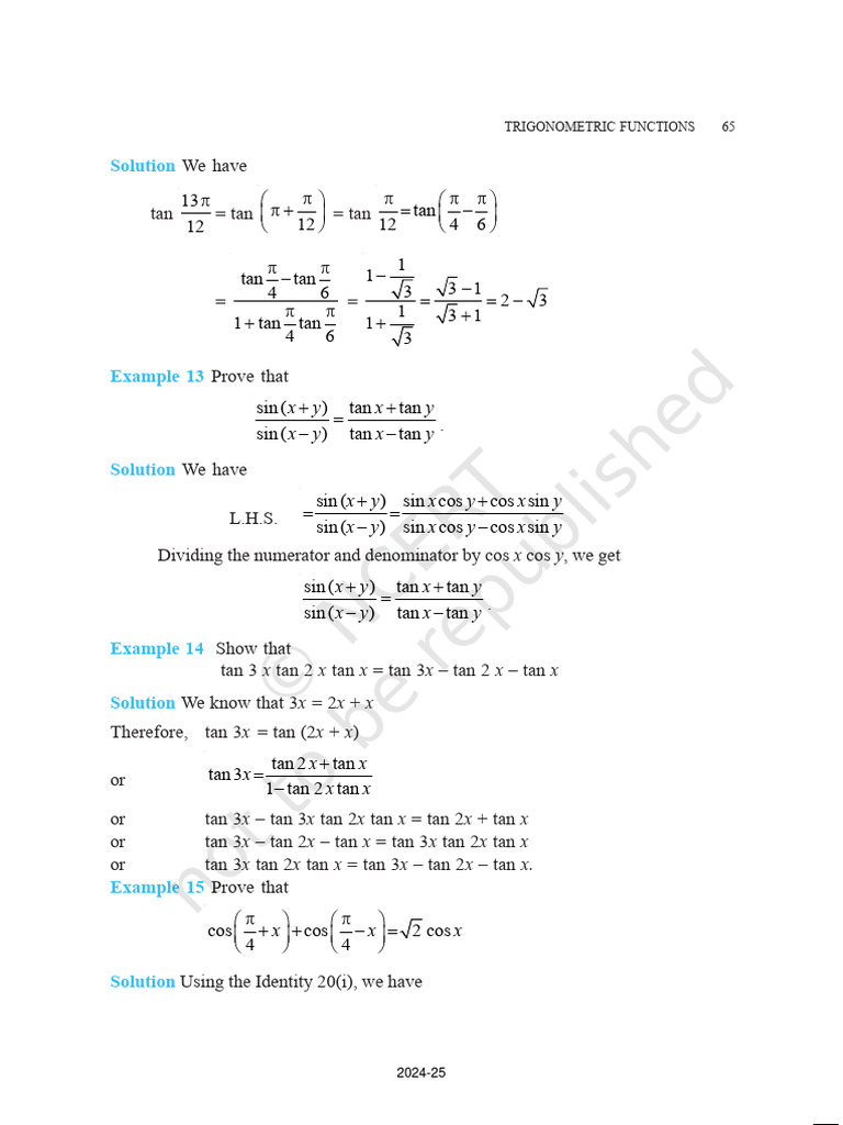 Trignometric Functions-23-33 | PDF | Trigonometric Functions ...