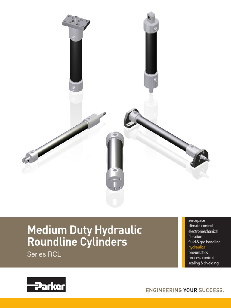 Series RCL Medium Duty Hydraulic Roundline Cylinder HY08-1310-1-NA ...