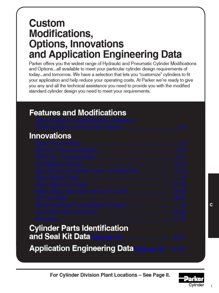 0106-7 - Application Engineering Data | PDF | Piston | Electrical Connector