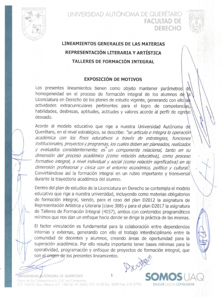 Lineamientos Representacion Literaria Artistica | PDF