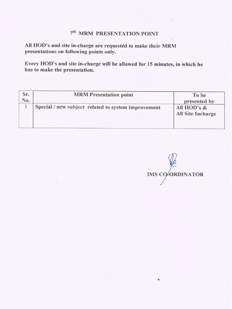 7th MRM Presentation Point | PDF