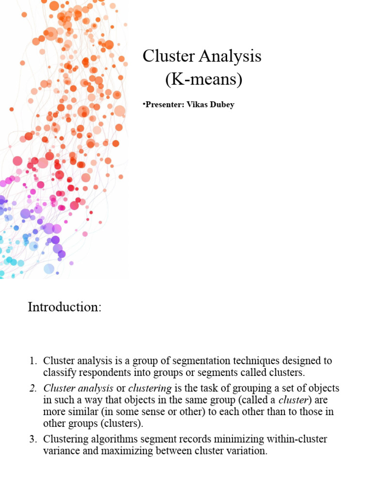 K Mean Cluster Analysis | PDF | Cluster Analysis | Applied Mathematics K Mean Cluster Analysis | PDF | Cluster Analysis | Applied Mathematics