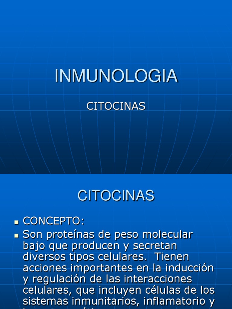 Citocinas: Funciones y Clasificación | PDF | Citocina | Interferón