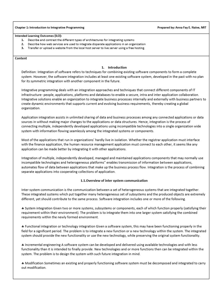 Chapter 1 Introduction Pdf Common Object Request Broker Architecture Object Computer Science
