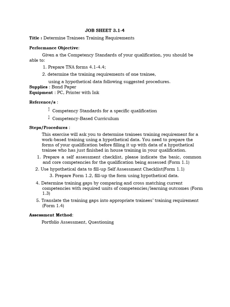 JOB SHEET 3.1.-4 TTRdocx | PDF | Sewing | Clothing