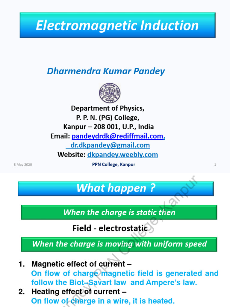Em Induction | PDF | Electromagnetic Induction | Materials Science