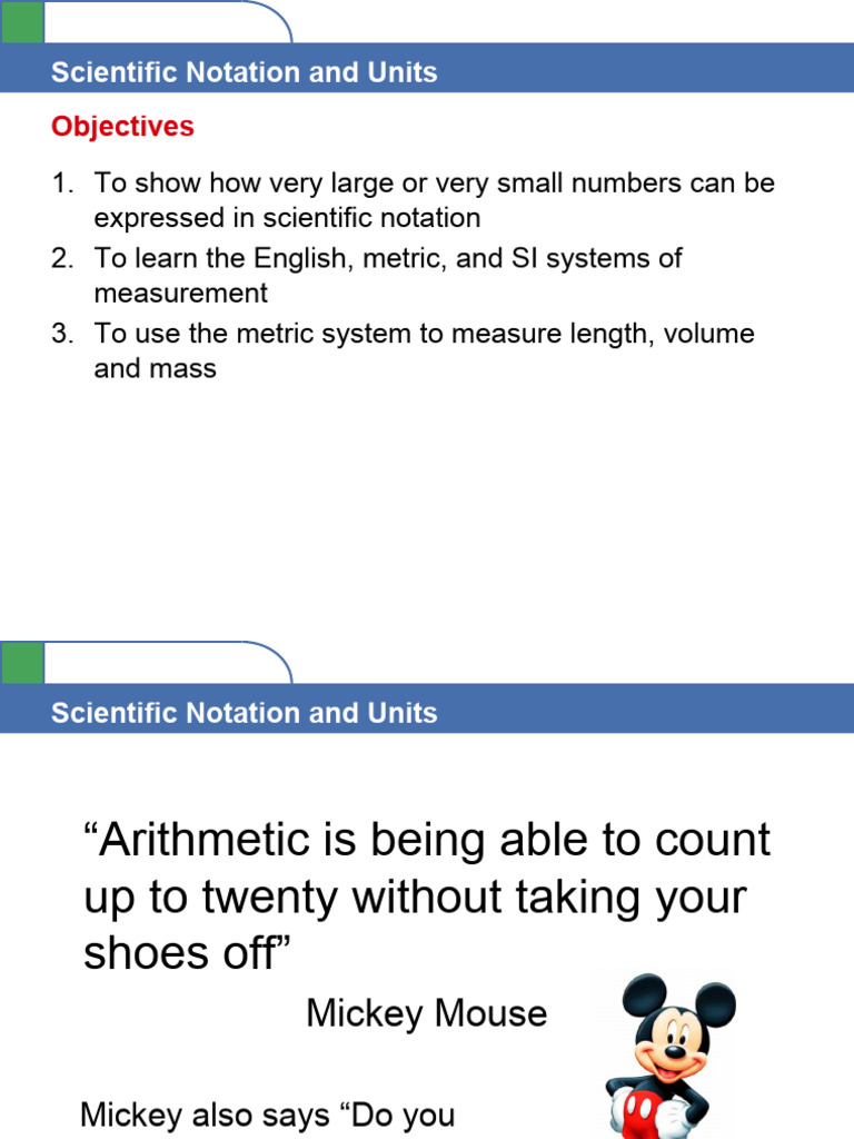 Understanding Scientific Notation | PDF | Multiplication | Numbers