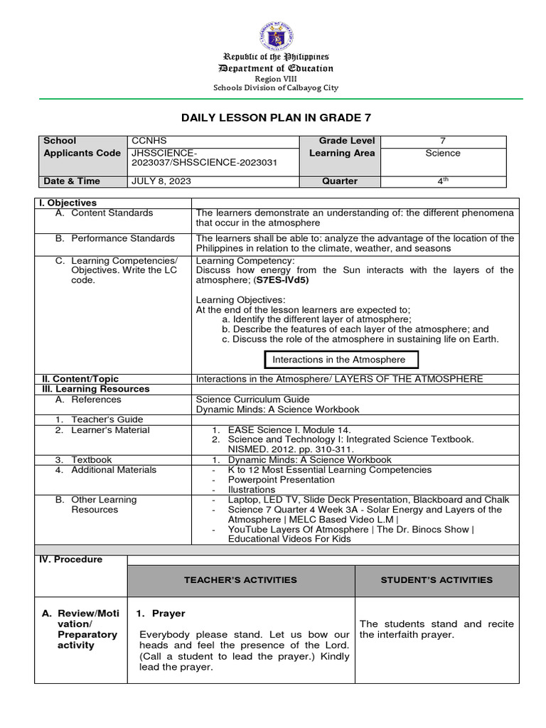 Layers of the Atmosphere Explained | PDF | Atmosphere Of Earth | Atmosphere