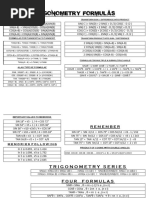 Trigonometry Formulas Class 11 12 | PDF