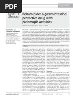 Mucosta (Rebamipide) Dosage and Uses | PDF | Pharmacokinetics | Stomach