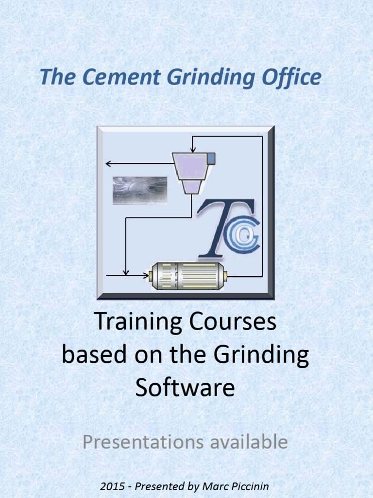 Presentations-Training-Course | PDF | Mill (Grinding) | Classical Mechanics