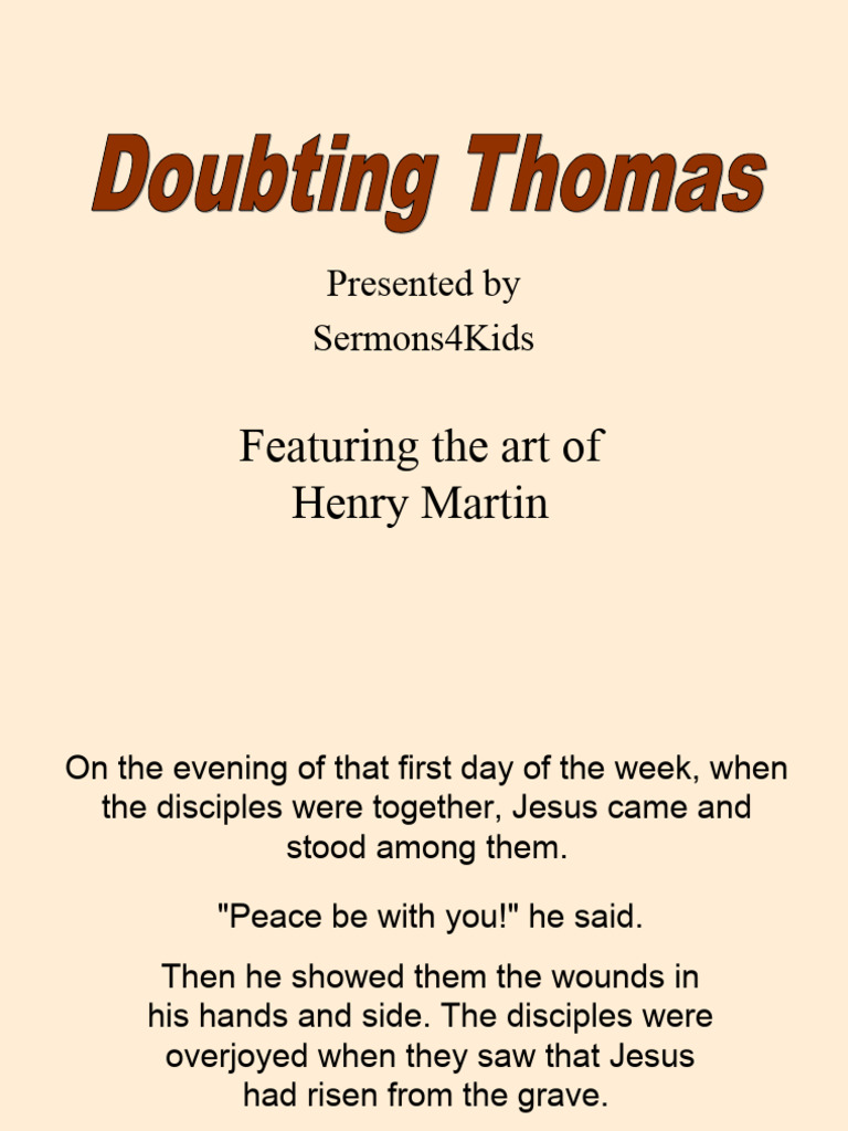 Doubting Thomas | PDF