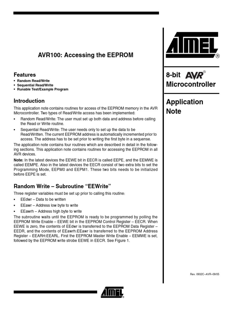 Accessing the EEPROM | Download Free PDF | Microcontroller | Bit