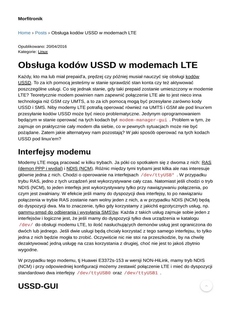 Kody Ussd 1 | PDF
