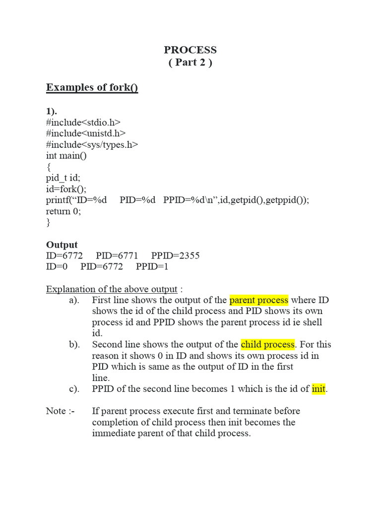 Process Orphan Zombieprocess Download Free Pdf Computing Concurrency Computer Science