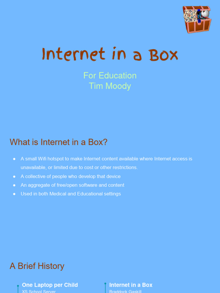 Internet in A Box For Education | PDF | World Wide Web | Internet & Web