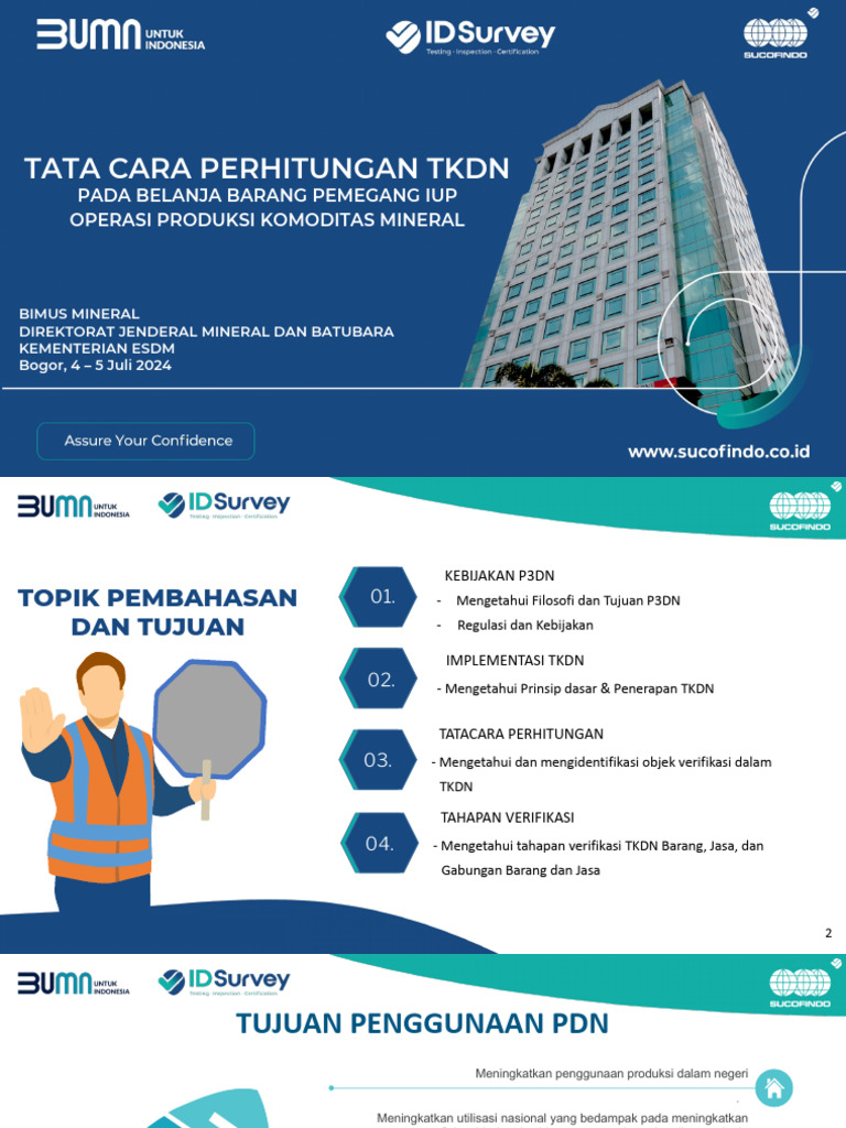Tata Cara Perhitungan TKDN - Bimus Mineral | PDF | Bisnis