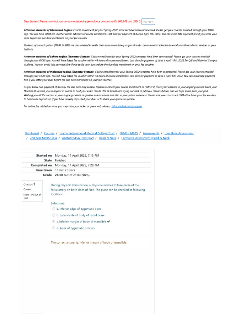 Anatomy Head And Neck Mcqs Pdf