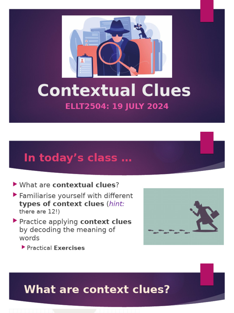 Understanding Contextual Clues in Reading | PDF | Philosophy | Language ...