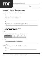 Cambridge Year 7 Maths Unit Tests | PDF | Numbers | Integer