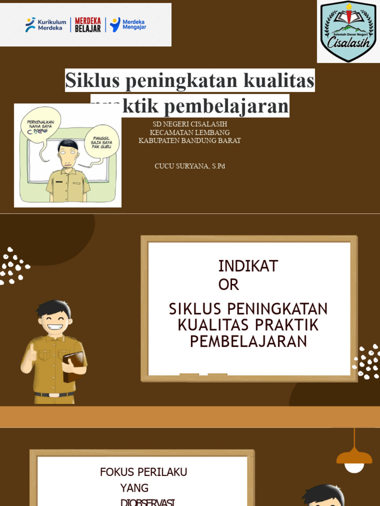 Siklus peningkatan kualitas pembelajaran | PDF