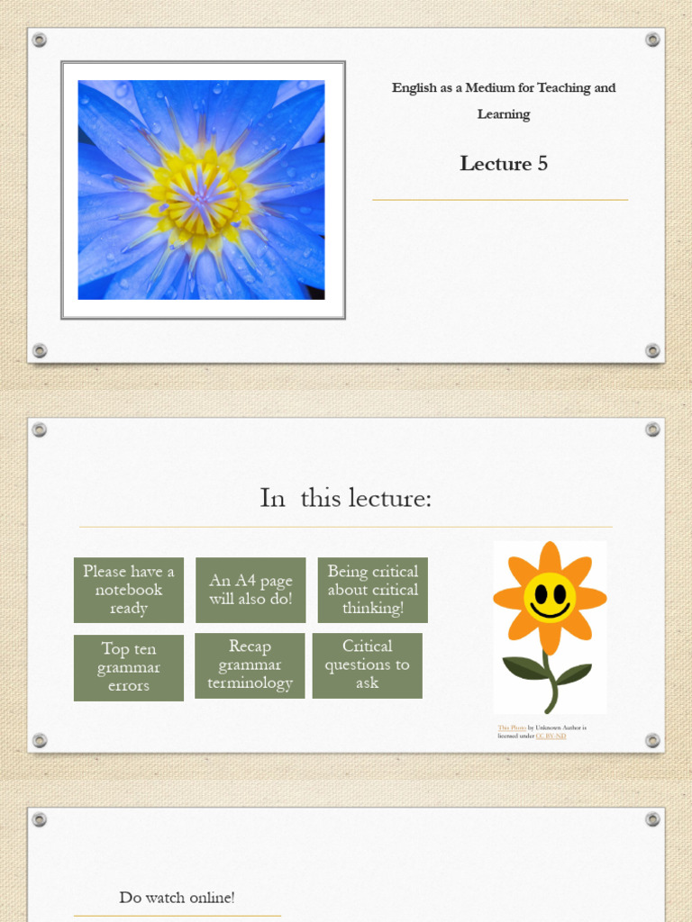 2024 - Lecture 5 - Critical Thinking and Language Instruction - 1 March ... 2024 - Lecture 5 - Critical Thinking and Language Instruction - 1 March ...