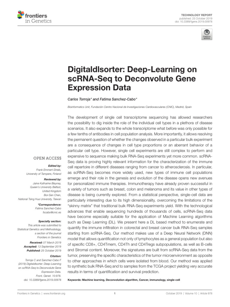 Digitaldlsorter Deep-Learning On | PDF | Deep Learning | Natural Killer ...