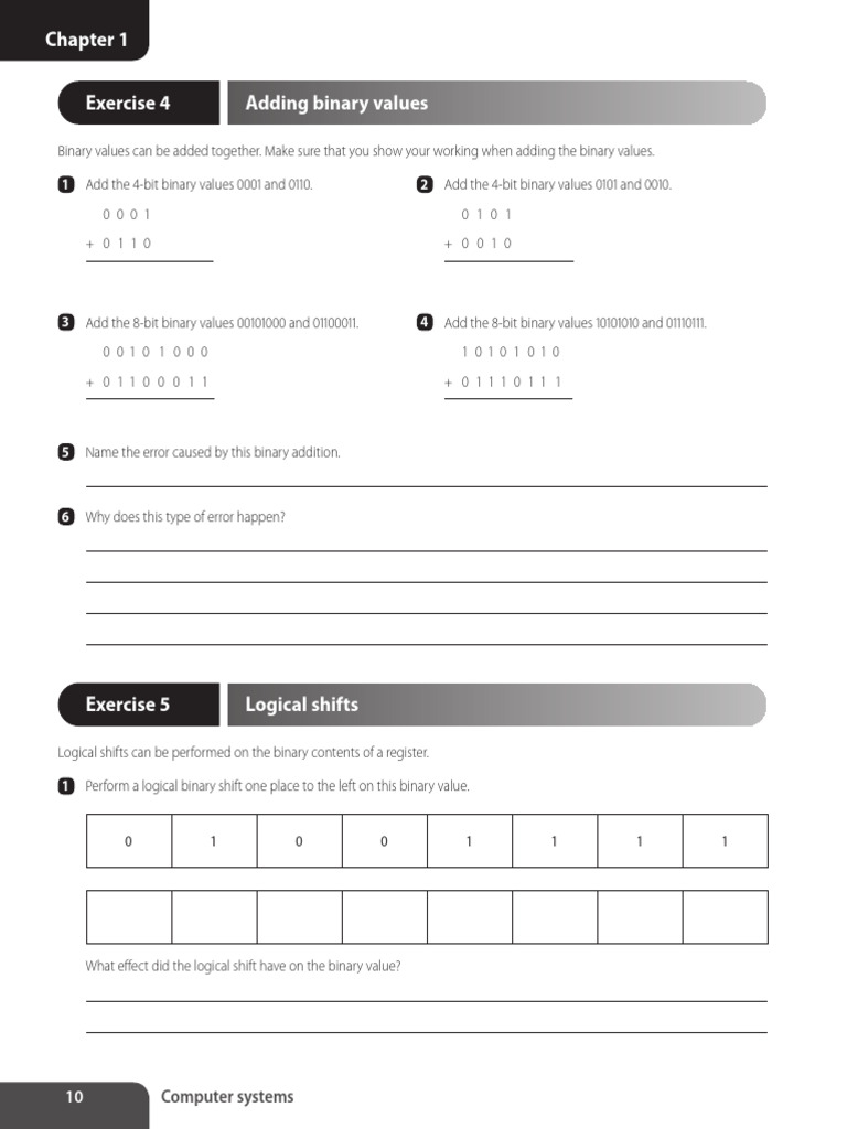 CS Ch1 WS 2 | PDF | Computing | Mathematical Notation