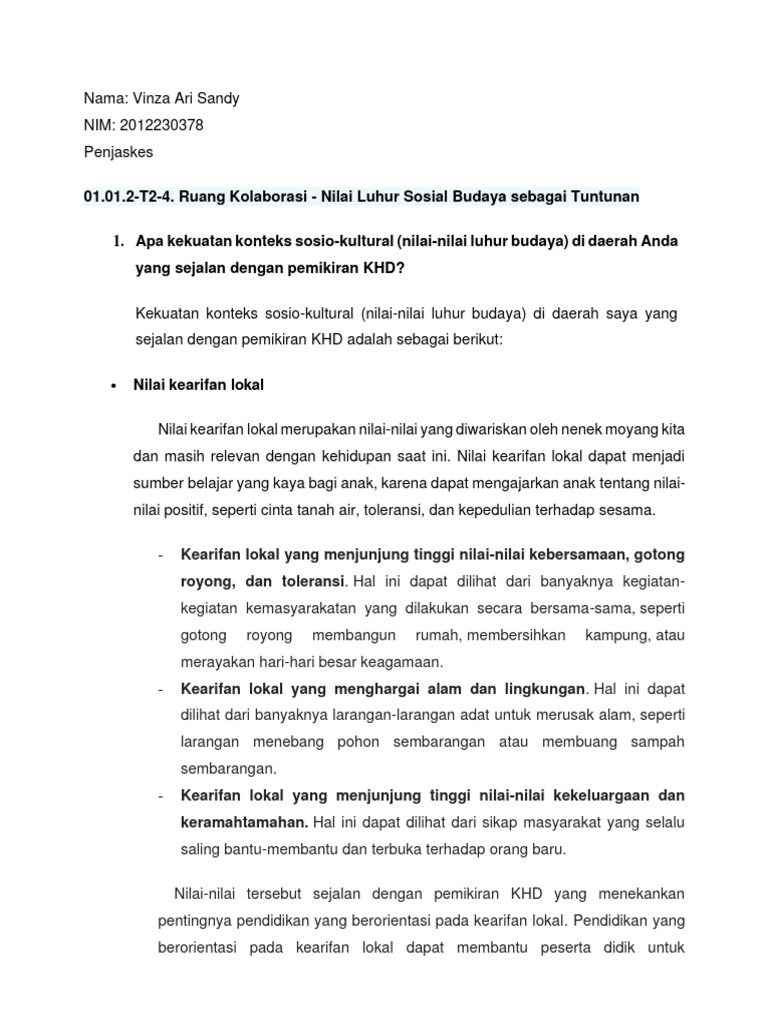 01.01.2.-T2-4. Ruang Kolaborasi - Nilai Luhur Sosial Budaya Sebagai ... 01.01.2.-T2-4. Ruang Kolaborasi - Nilai Luhur Sosial Budaya Sebagai ...