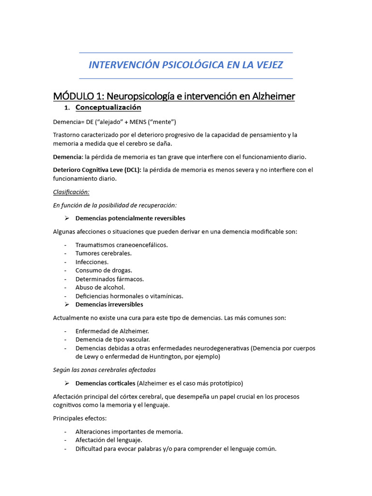 Vejez Completo | PDF | Demencia | Enfermedad de Alzheimer