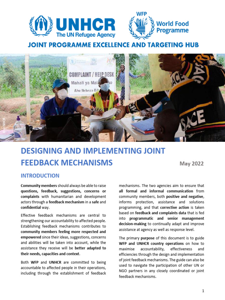 Designing and Implementing Joint Feedback Mechanisms Introduction | PDF ...