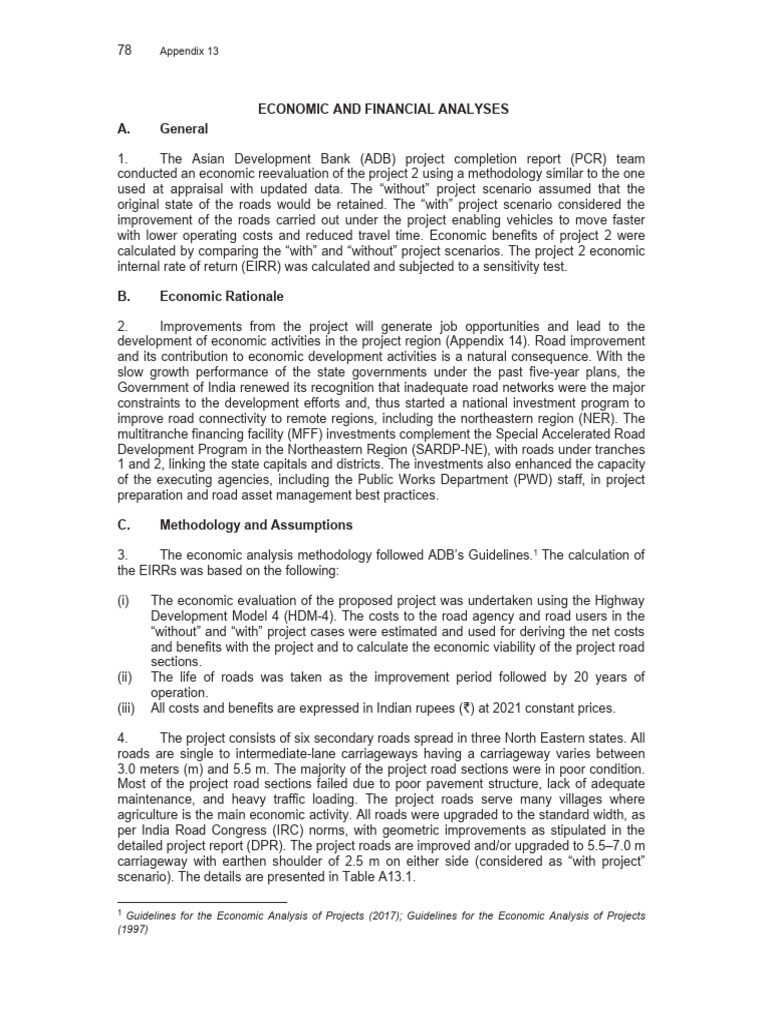 Economic and Financial Analysis | PDF