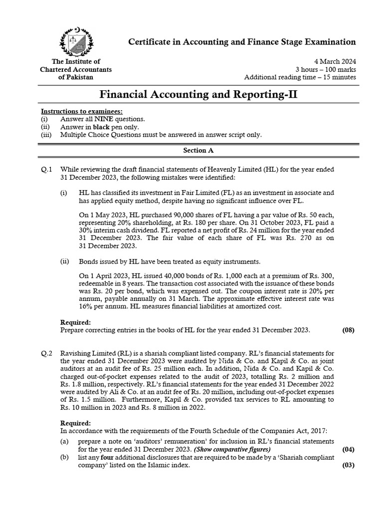 CAF 5 FAR2 Spring 2024 | PDF | Taxes | Deferred Tax