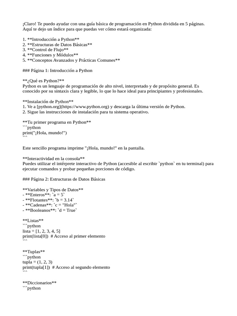 Tema 1. Programación | PDF | Python (lenguaje de programación) | Programa de computadora