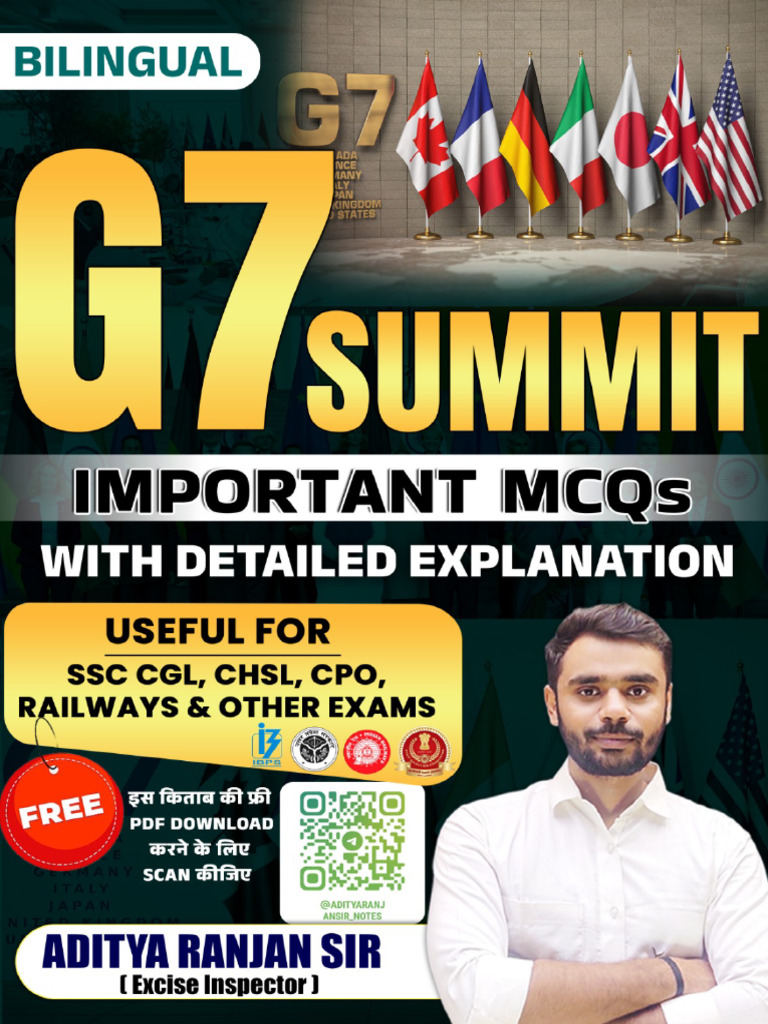 5. G7 Summit 2024 (MCQ) | PDF | Globalization | Diplomacy
