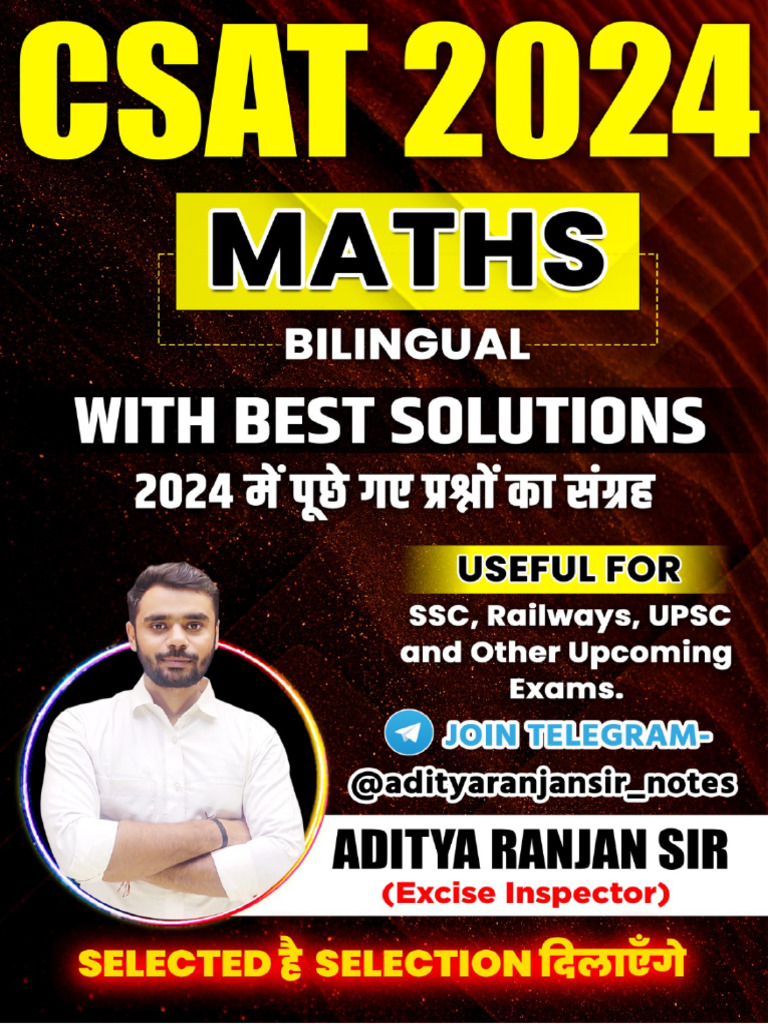 11. Upsc Csat 2024 With Solutions | Download Free PDF | Elementary Mathematics | Arithmetic