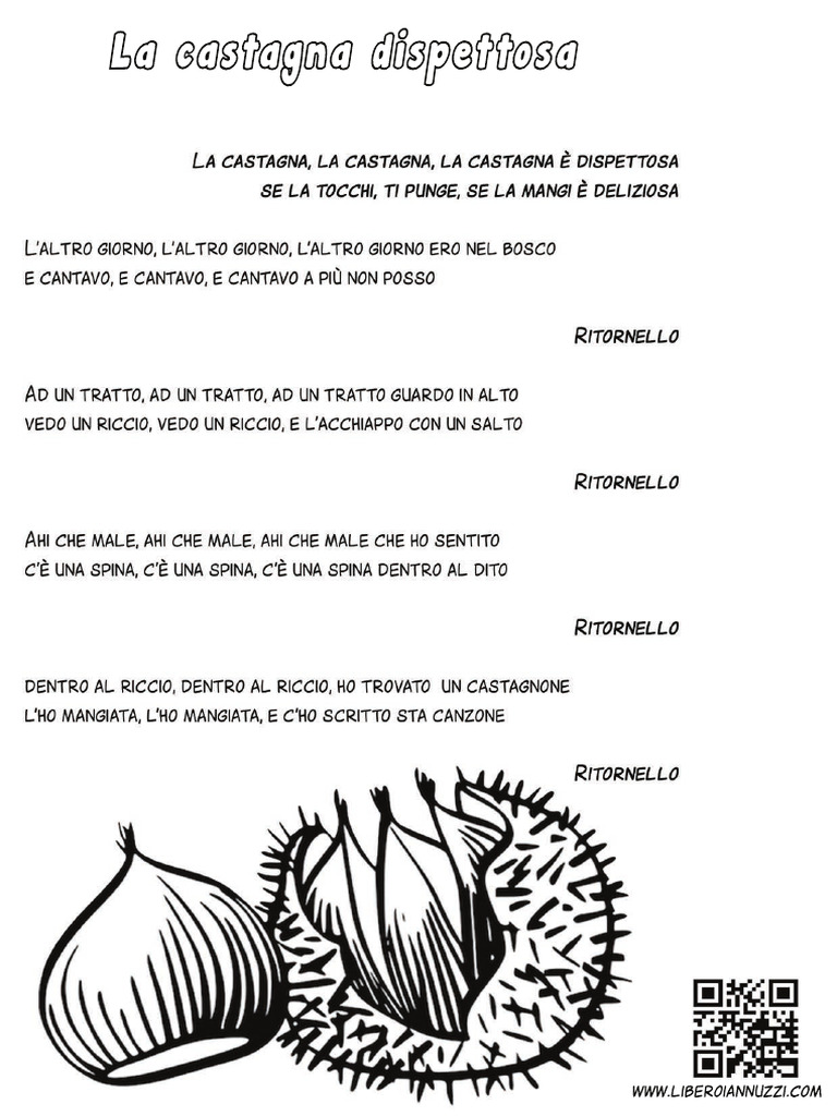 La Castagna Dispettosa - Testo | PDF