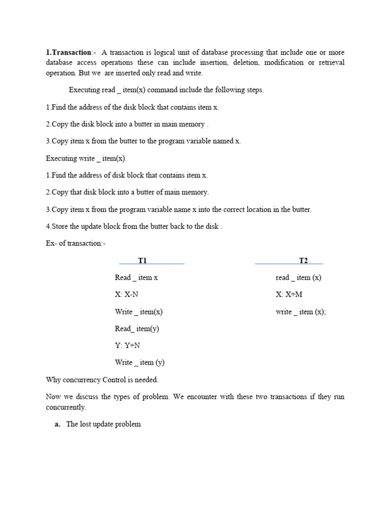 DBMS notes | Download Free PDF | Database Transaction | Information ... DBMS notes | Download Free PDF | Database Transaction | Information ...