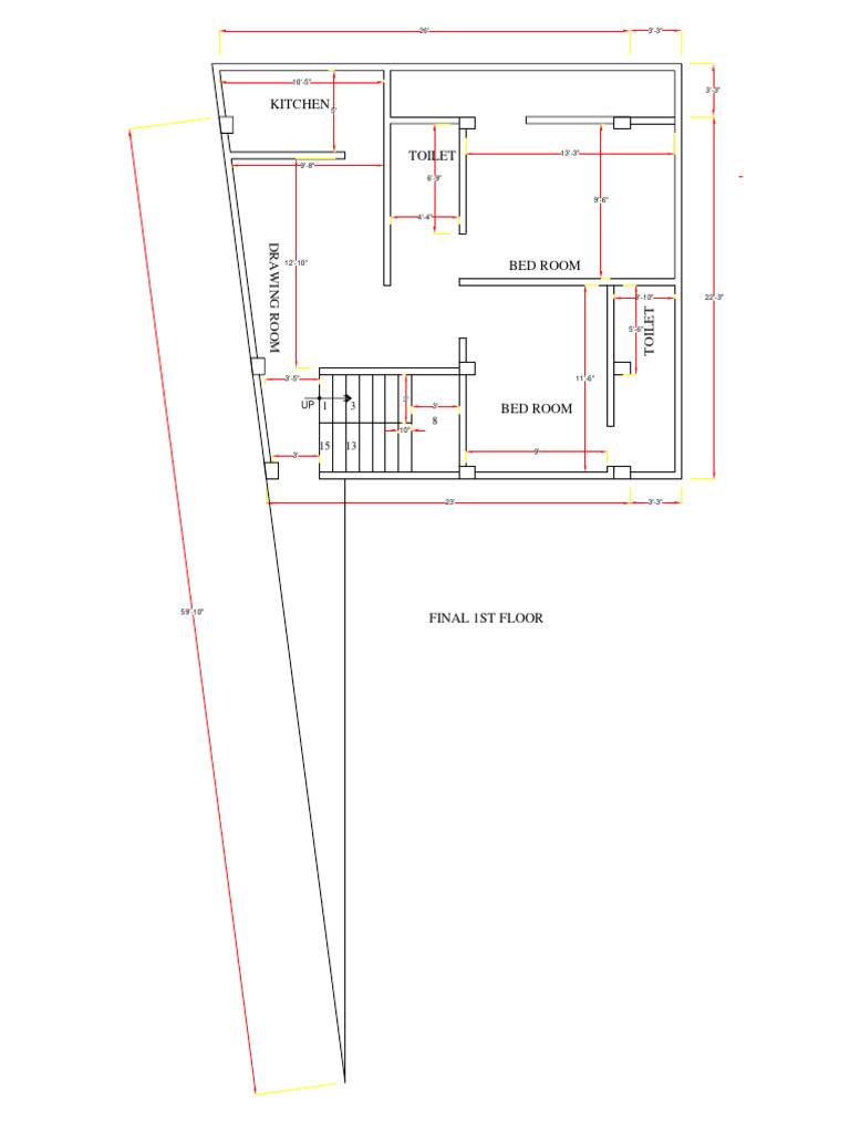 First Floor Room Dimensions Plan | PDF