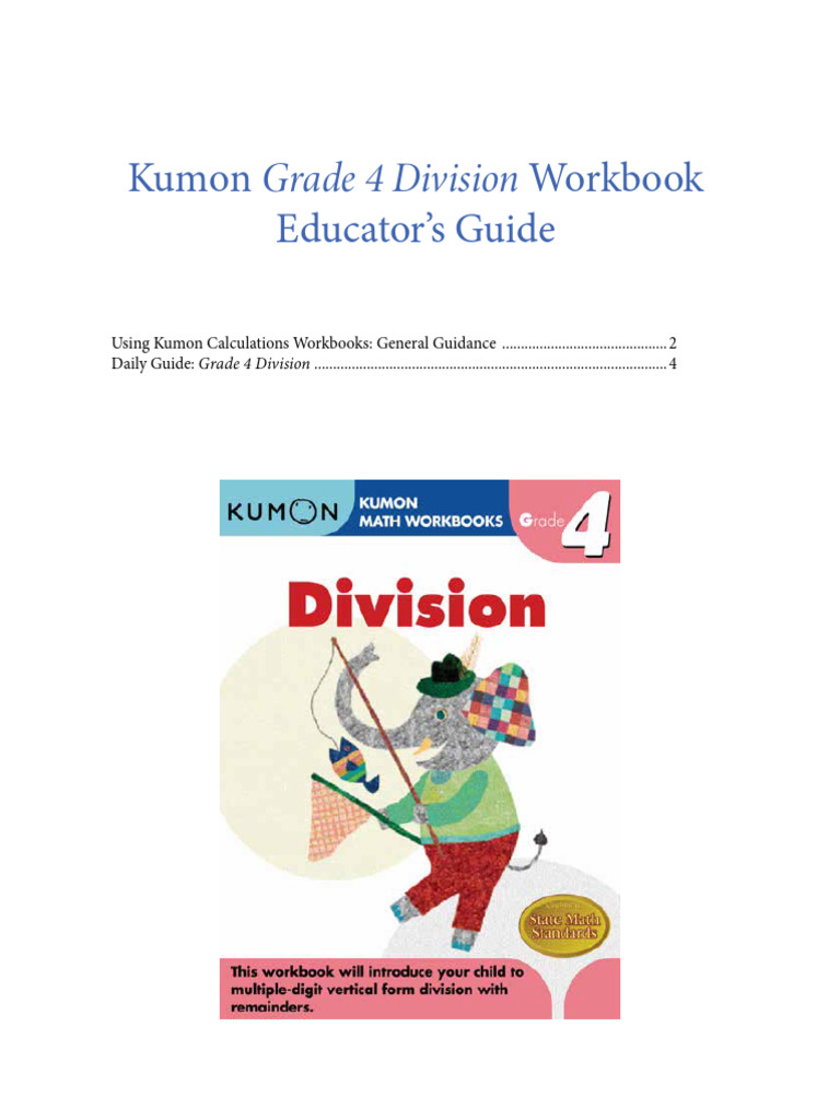 G4 Div Guide | PDF | Division (Mathematics) | Learning
