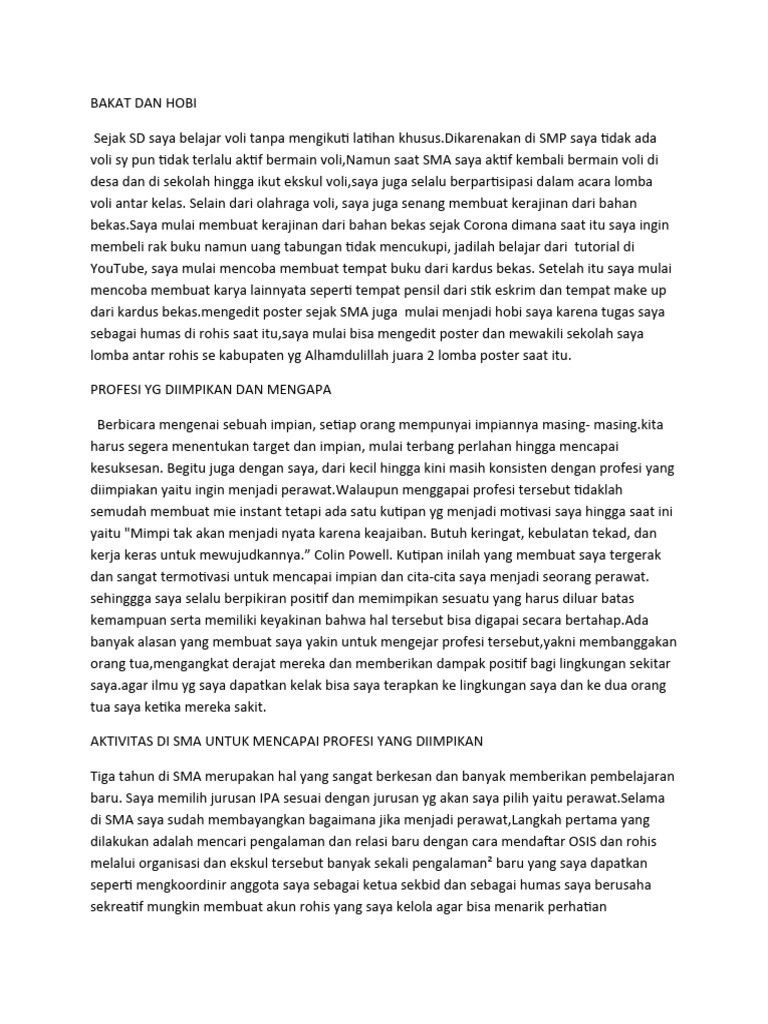 Essay Motivasi | PDF