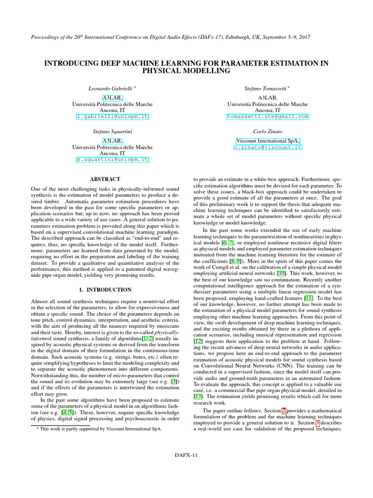 Introducing Machine Learning To Parameter Estimation | PDF | Artificial Neural Network | Machine ...
