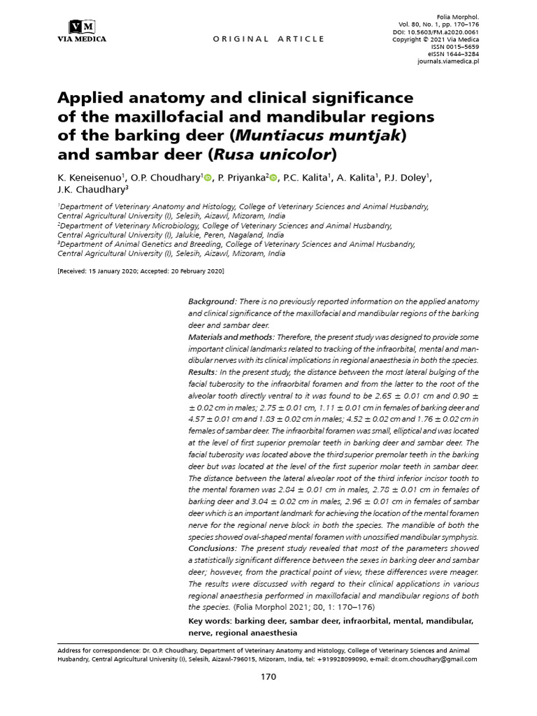 Applied Anatomy and Clinical Significance of The Maxillofacial and ...