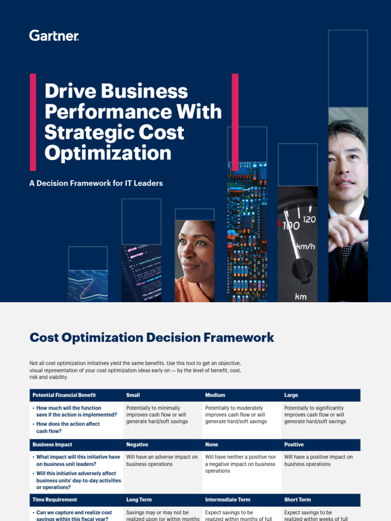 Gartner Cost Optimization Decision Framework It Eu | PDF | Risk ...