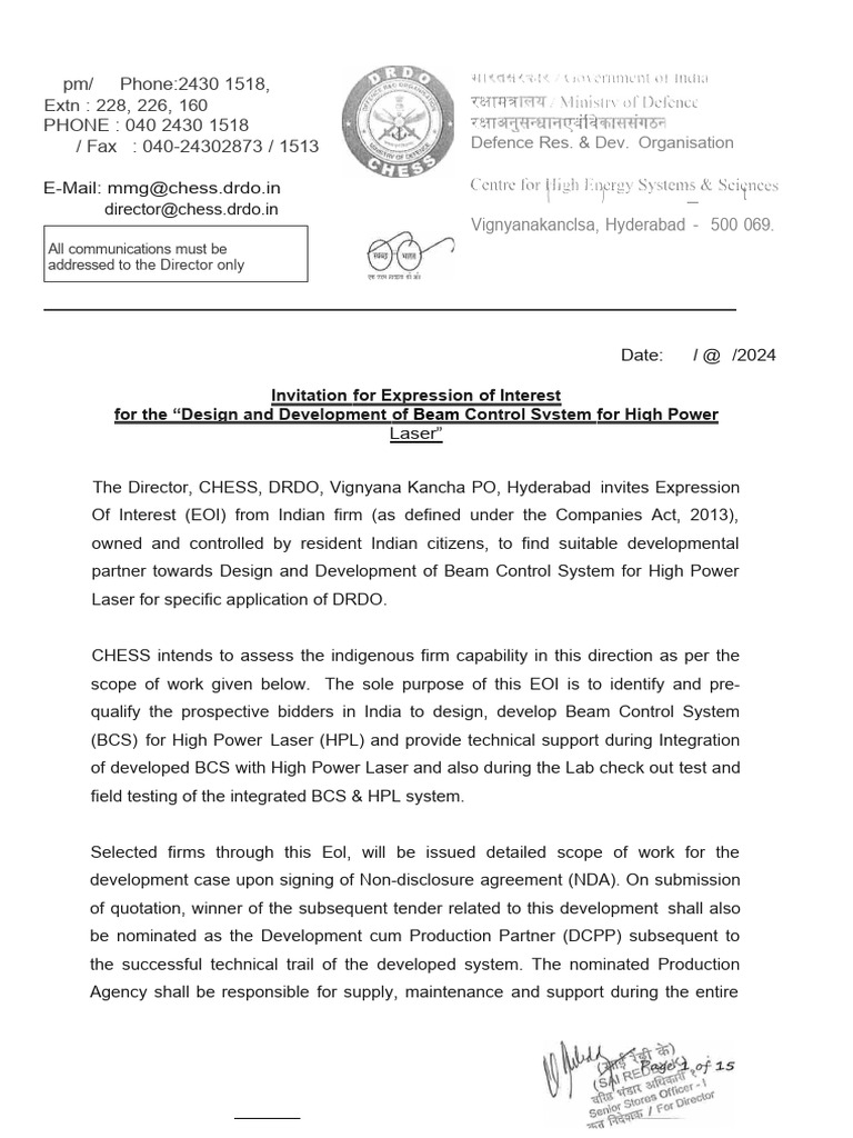 Laser System Tender | PDF | Optics | Infrared