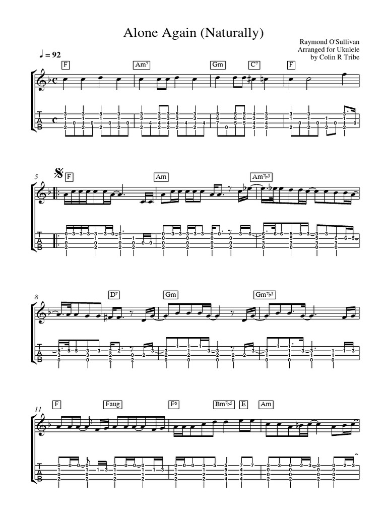 Alone Again (Naturally) | PDF
