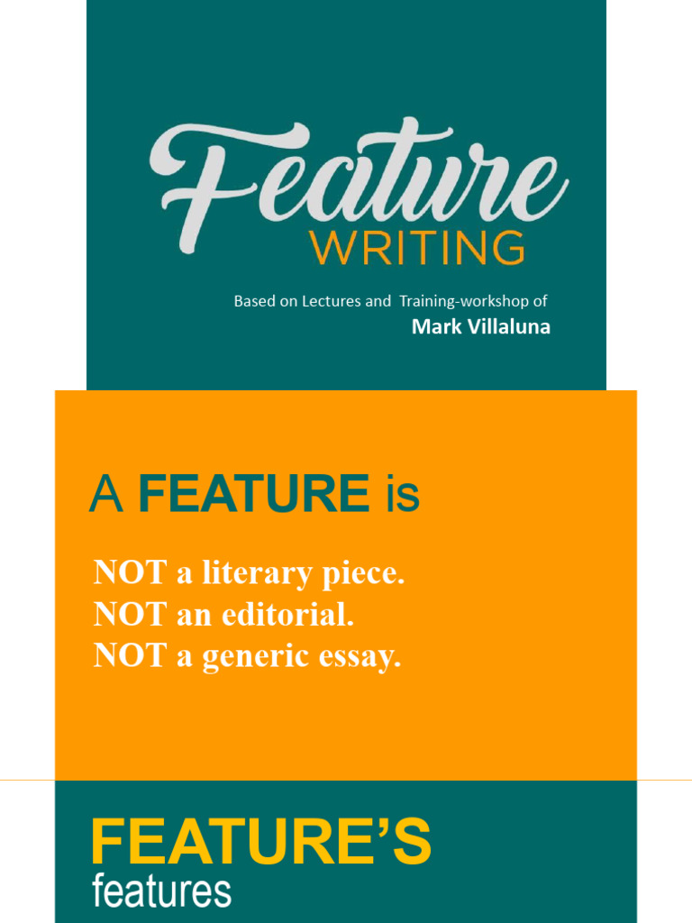 Feature Writing | PDF