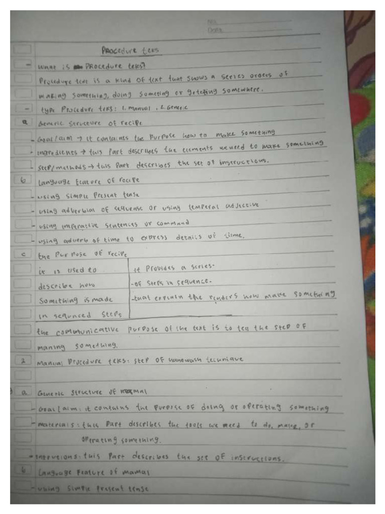 Areil Procedure Text Catatan | PDF