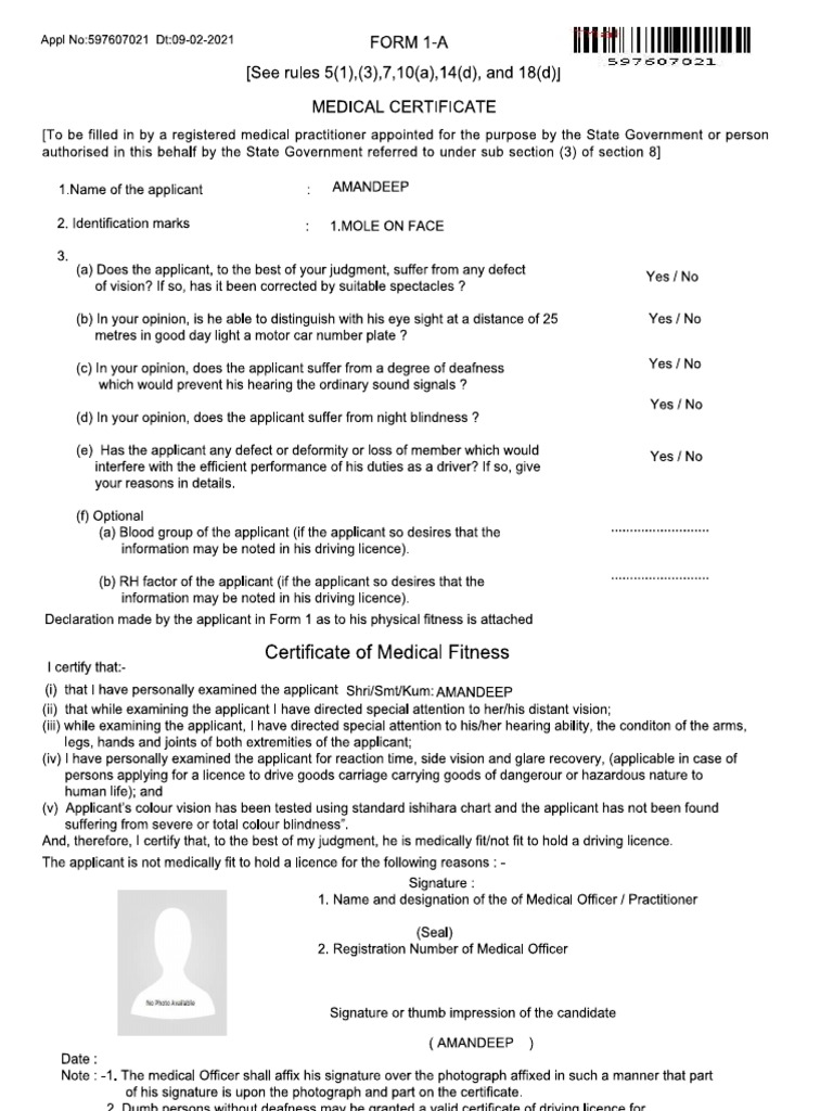 Form A | PDF